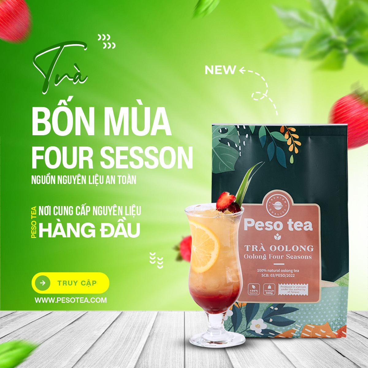 Trà Oong 4 mùa (Four season Oolong Tea) – pesotea