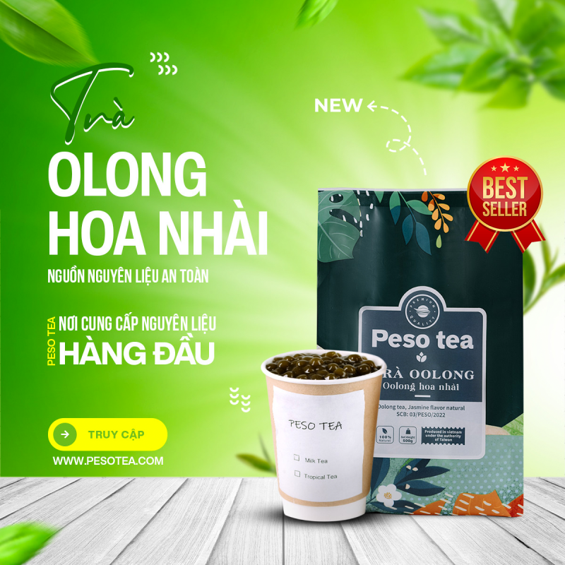 Trà Oolong hoa nhài – pesotea